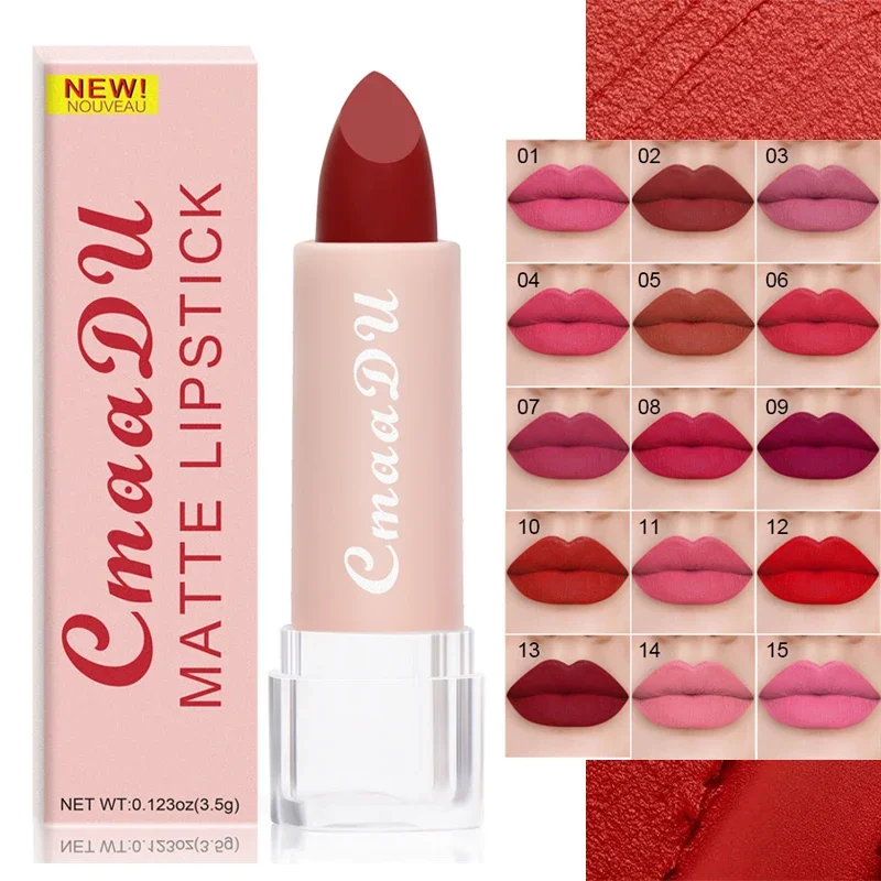 Matte-Lipstick-Waterproof-Long-Lasting-Lip-Stick-Sexy-Red-Pink-Velvet ...