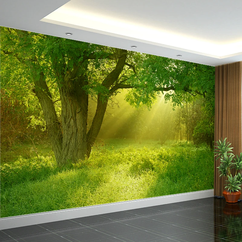 Custom Natural Scenery Photo Wallpapers For Living Room Sofa Background ...