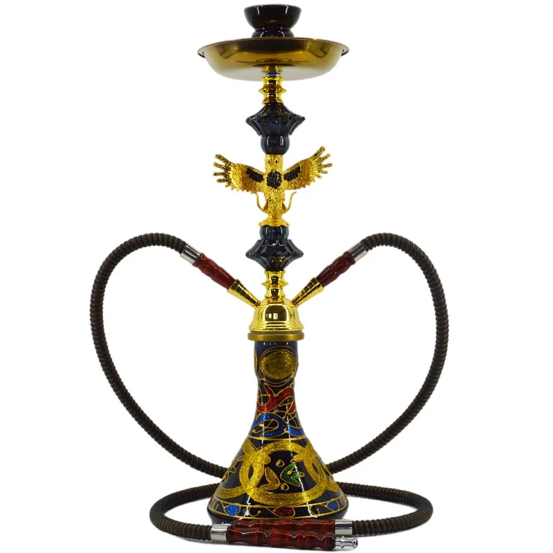 Arab-Glass-Eagle-Hookah-Shisha-Pipe-Set-With-Hookah-Hose-Ceramic-Bowl ...