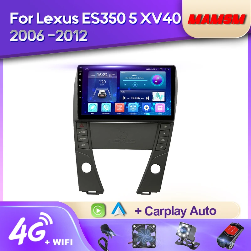 MAMSM-Android-12-Car-Radio-For-Lexus-ES350-5-XV40-2006-2012-Video ...
