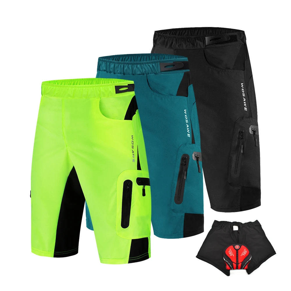 WOSAWE-Men-s-Cycling-Shorts-Built-in-3D-cushion-Padding-Loose-Fit ...