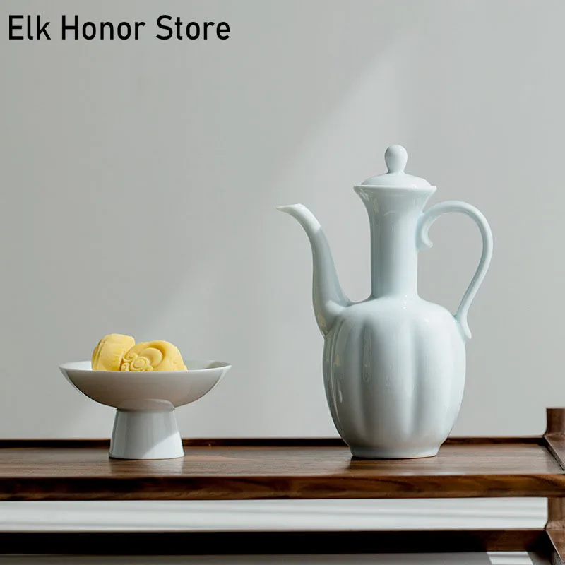 520ml-Misty-Blue-Porcelain-Hand-Teapot-Imitate-Song-Dynasty-Ceramic ...