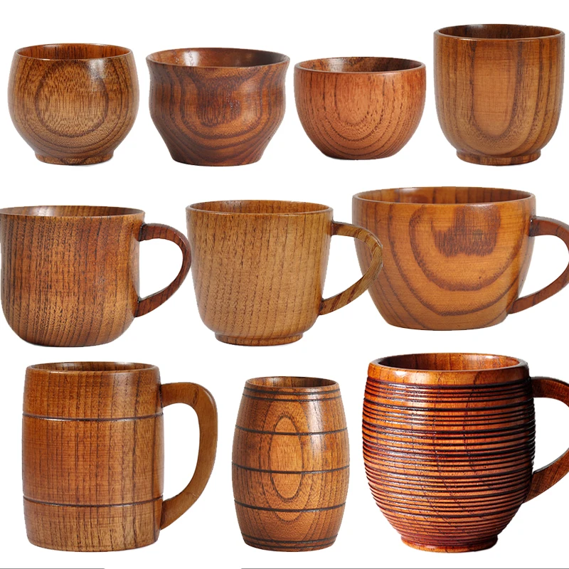 Wooden-Cup-Wood-Coffee-Tea-Beer-Juice-Milk-Water-Mug-Coffee-Beer-Mug ...