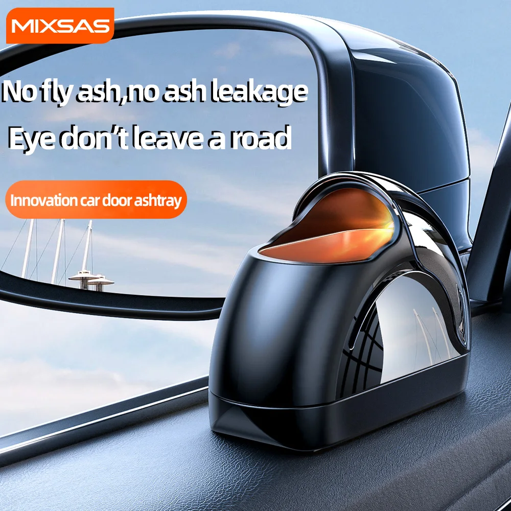 MIXSAS Car Windproof Ashtray Smoke Cup with LED 663 Not Drop Unique ...