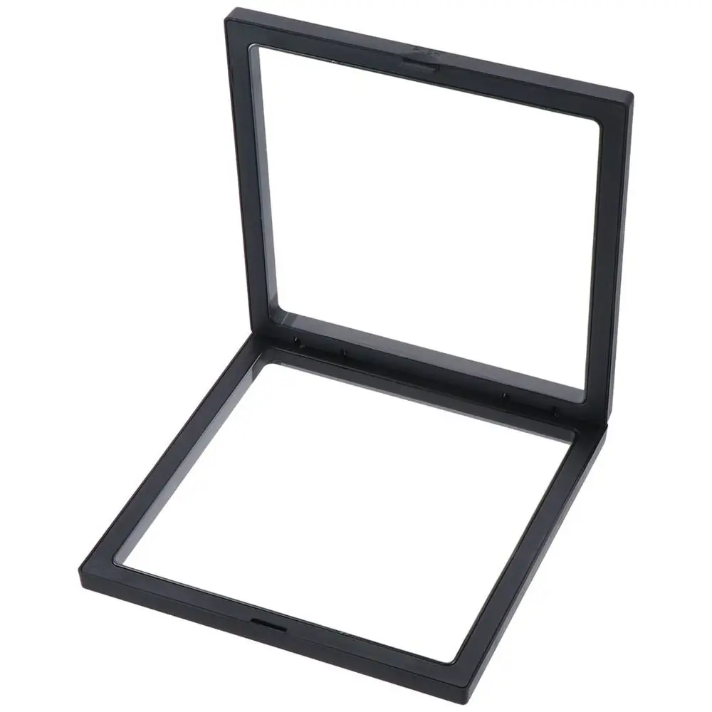 5PCS-Plastic-3D-Floating-Display-Case-7x7x0-8inch-Square-Shape-Floating ...