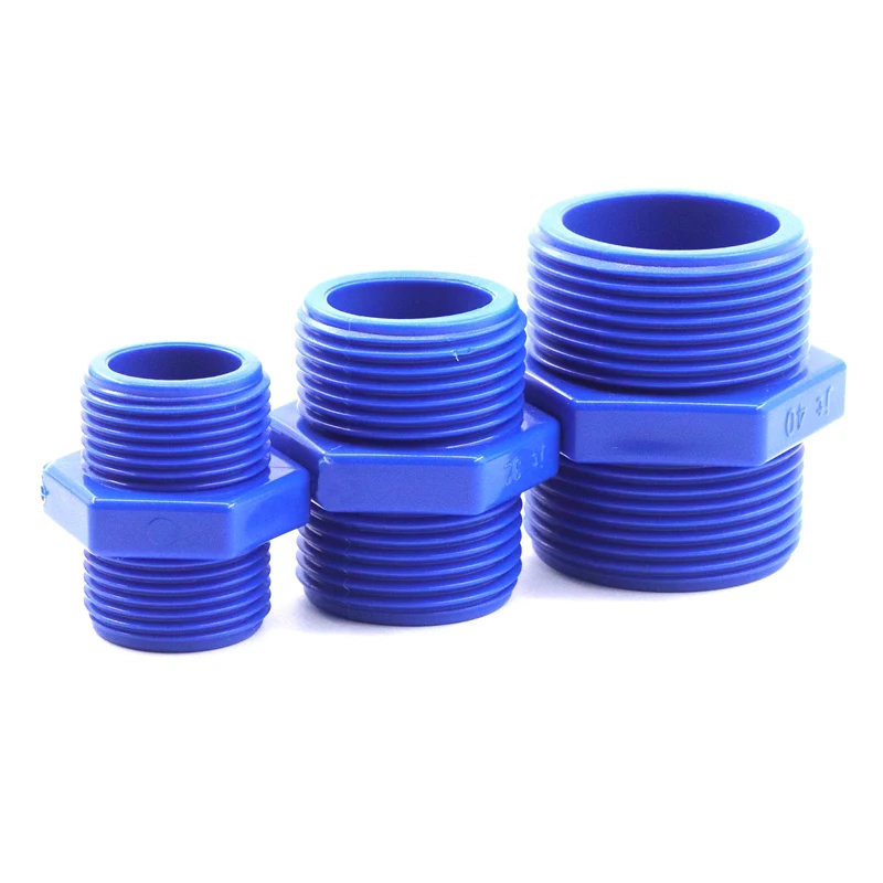 5pcs-PVC-Threaded-Joint-1-2-3-4-1-Male-Thread-PVC-Pipe-Connector-Garden ...