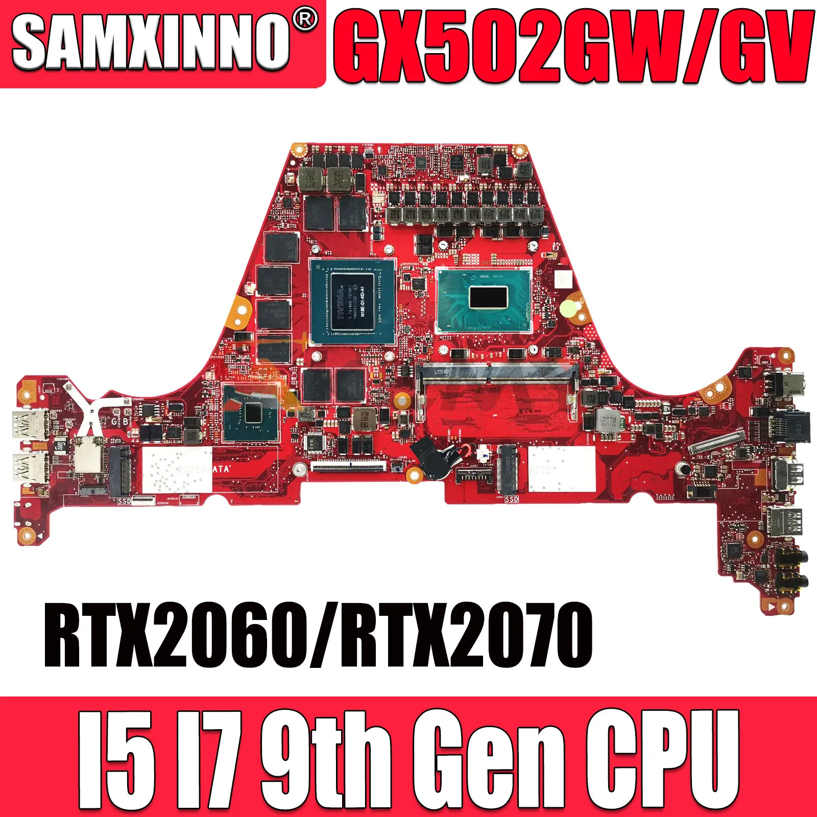 SAMXINNO-GX502GV-orijinal-anakart-ASUS-ROG-Zephyrus-S-GX502GW-GX502GV ...