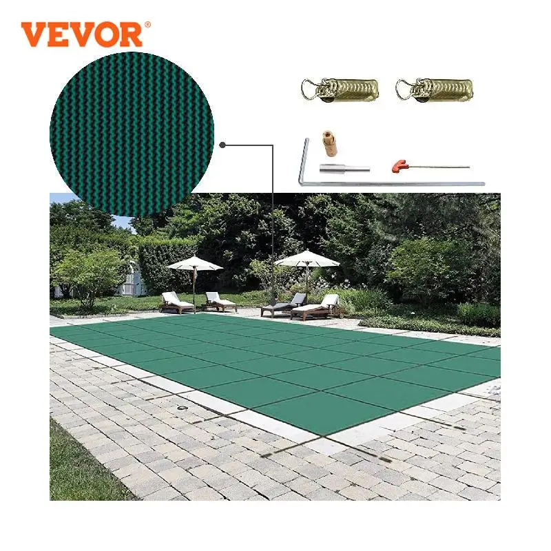 VEVOR-Pool-Safety-Cover-Rectangle-Inground-Pool-Cover-Green-Mesh-Solid ...