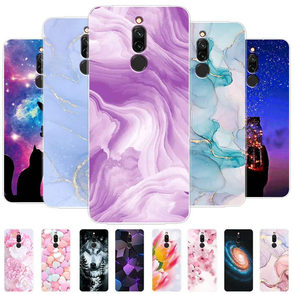 For-Redmi-8-Case-6-3-inch-Gradient-Color-Silicone-Funda-TPU-Soft ...
