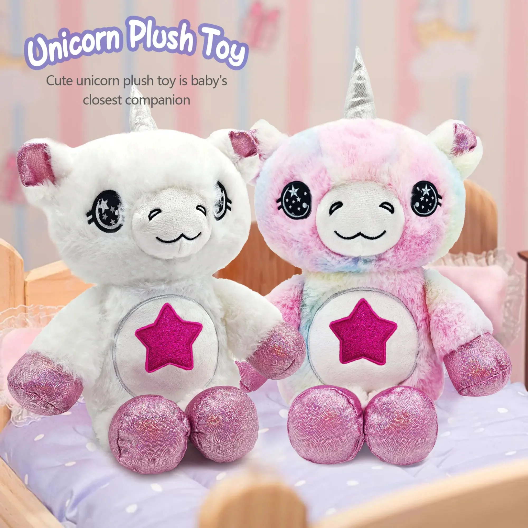 Cute-unicorn-plush-dolls-Children-s-cartoon-plush-toys-colorful-unicorn ...