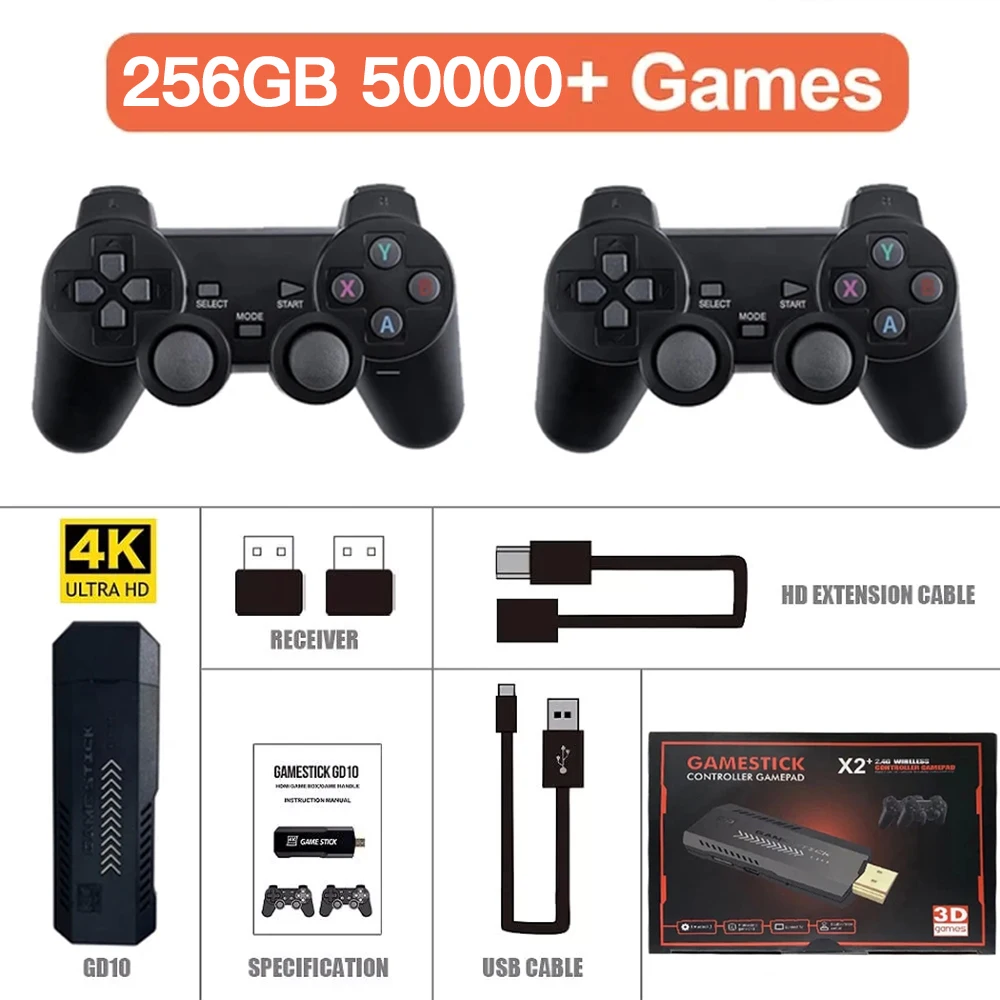 X2-Plus-Video-Game-Console-50000-Game-4K-Game-Stick-3D-HD-Wireless-2-4G ...
