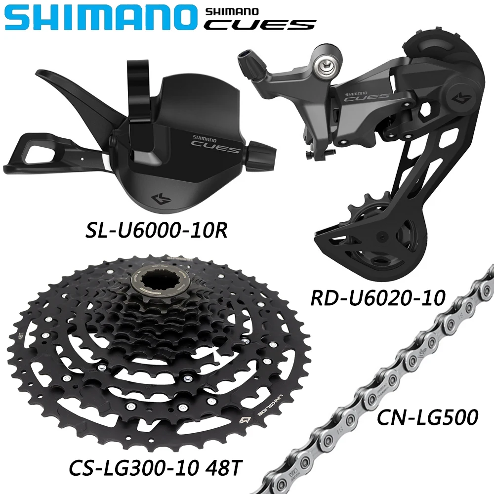 SHIMANO-CUES-U6000-10-Speed-Kit-RD-U6020-10-Derailleur-LG300-10-48T ...