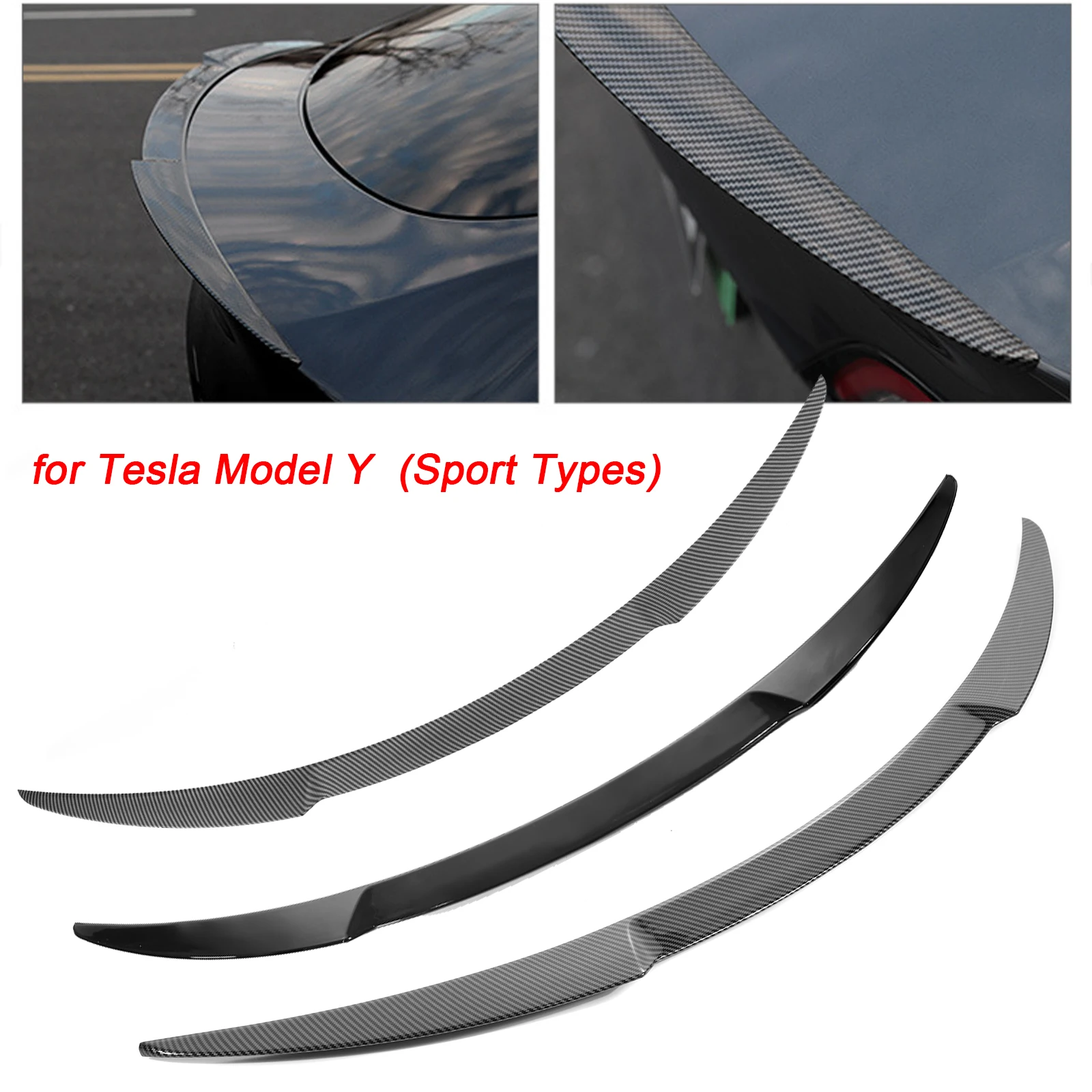 Rear-Bumper-Spoiler-Wing-Tail-Spoiler-Rear-Trunk-Splitter-Diffuser-for ...