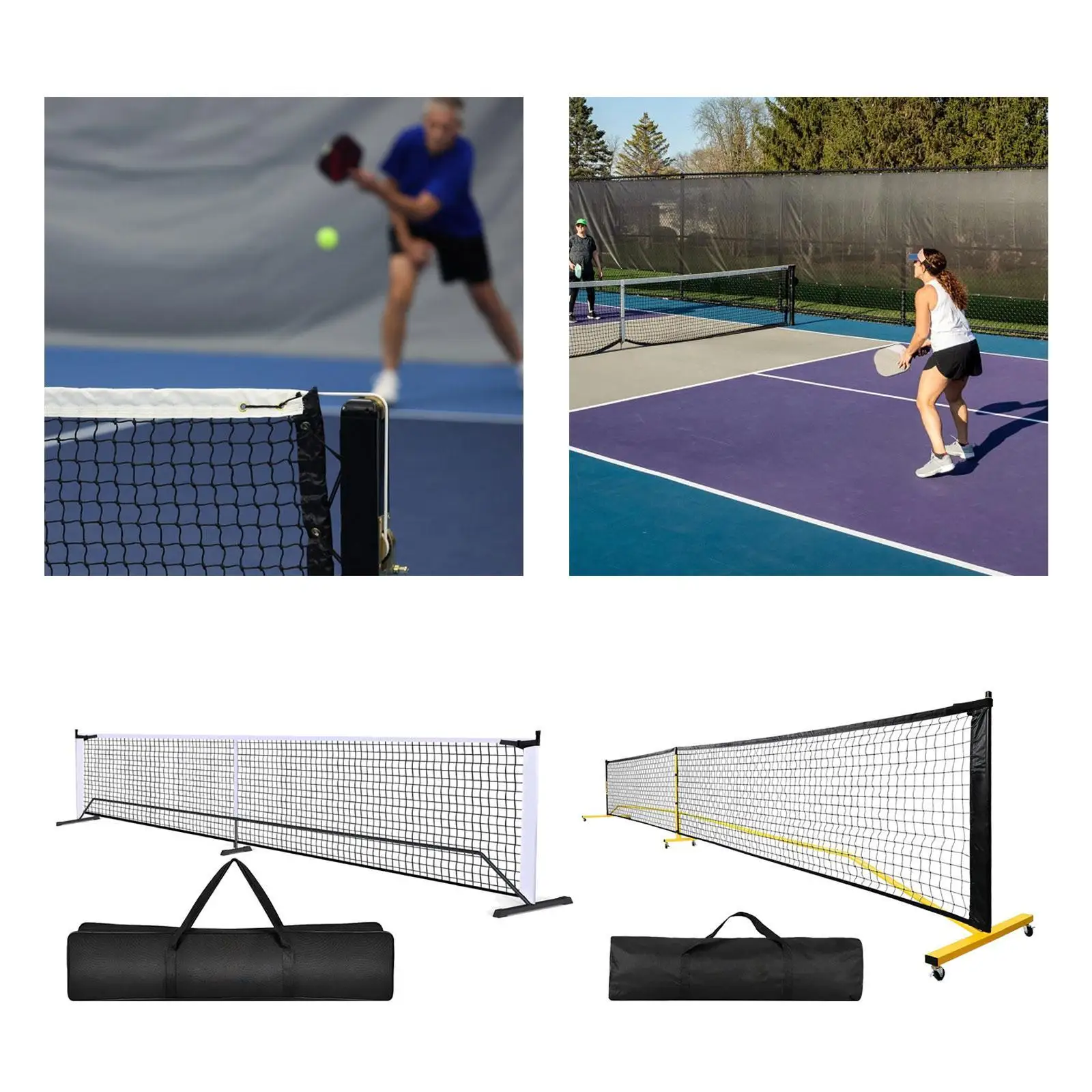Portable-Pickleball-with-Carrying-Bag-Easy-Setup-Equipment-22ft-Pickle ...