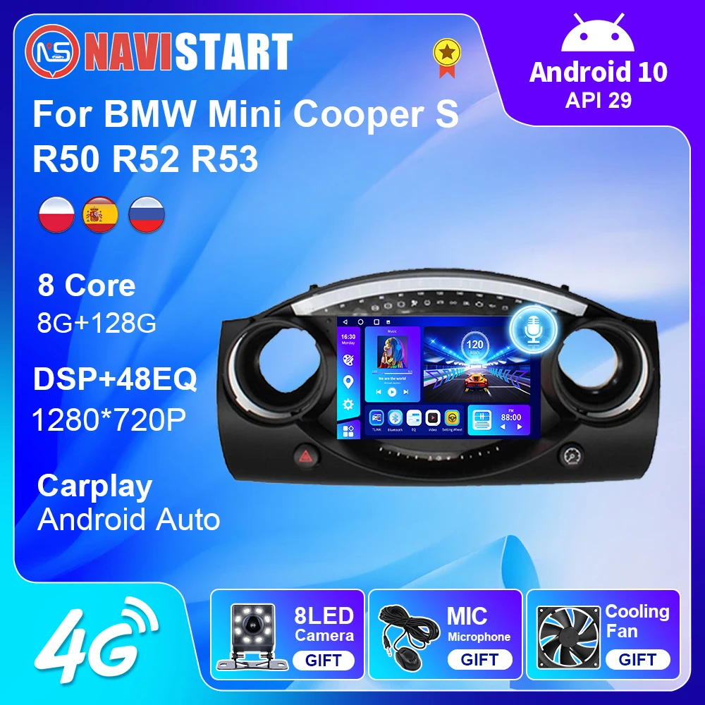 NAVISTART-Car-Radio-For-BMW-Mini-Cooper-S-R50-R52-R53-2004-2007-Touch ...