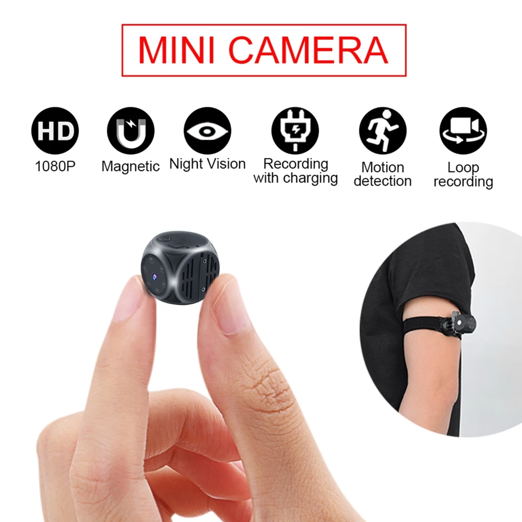 Magnetic Mini Camera for Vision, 1080P Sensor, Filmadora, Movimento ...