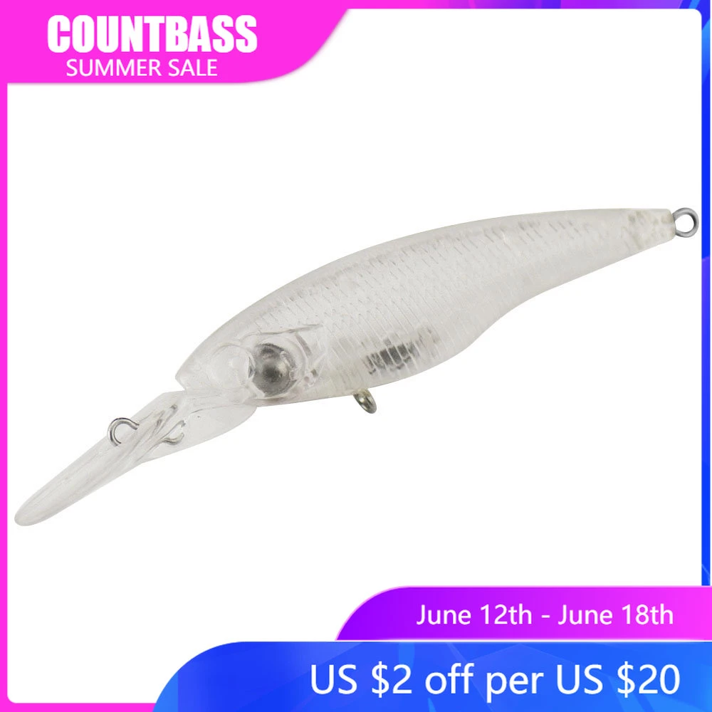10Pcs Sinking Blank Hard Lures 2.4"/60mm 0.16oz/4.7g, Unpainted Fishing ...