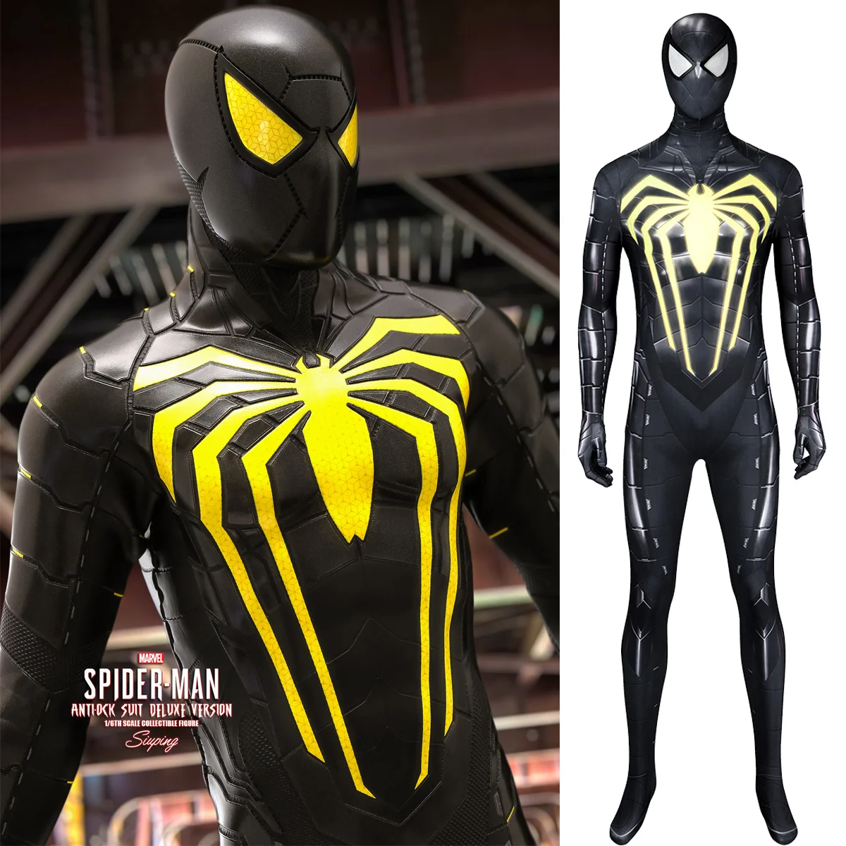 PS4-Spider-Anti-Ock-Suit-Cosplay-Spiderman-Costume-Superhero-3D-Printed ...