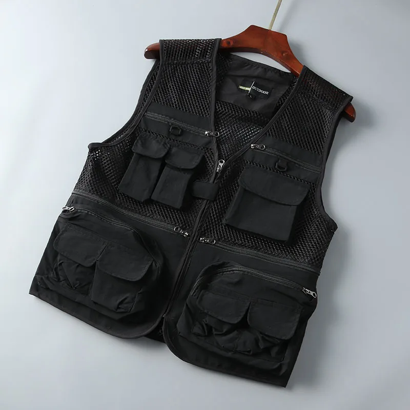 Mesh-breathable-multi-pocket-advertising-vest-logo-customized ...