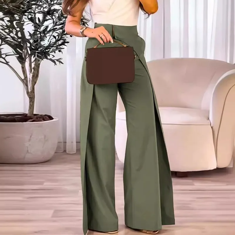 Spring Summer New Women's Clothing Solid Color Fashion Staggered Design ...