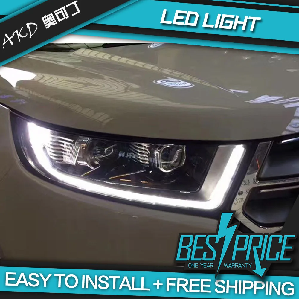 AKD-Car-Styling-Head-Lamp-for-Ford-Edge-Headlights-2016-2019-Edge-LED ...