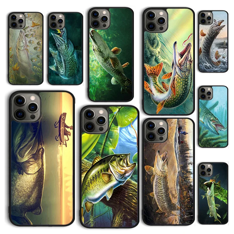 Autumu Pike Fishing Bait Spinner Phone Case Cover For Iphone 12 Mini X ...