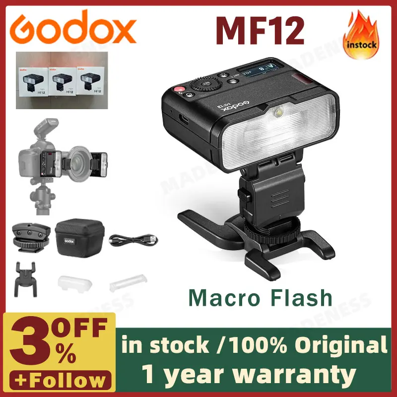Godox-MF12-MF12-K2-Macro-Flash-2-Light-Kit-2-4-GHz-Wireless-Control ...