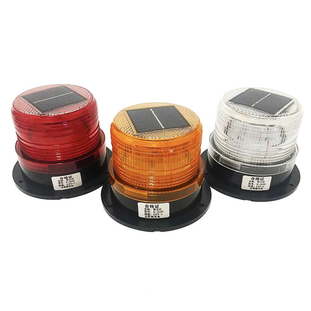 Solar Warning Light Led Strobe Lamp For Truck Car Caution With ...