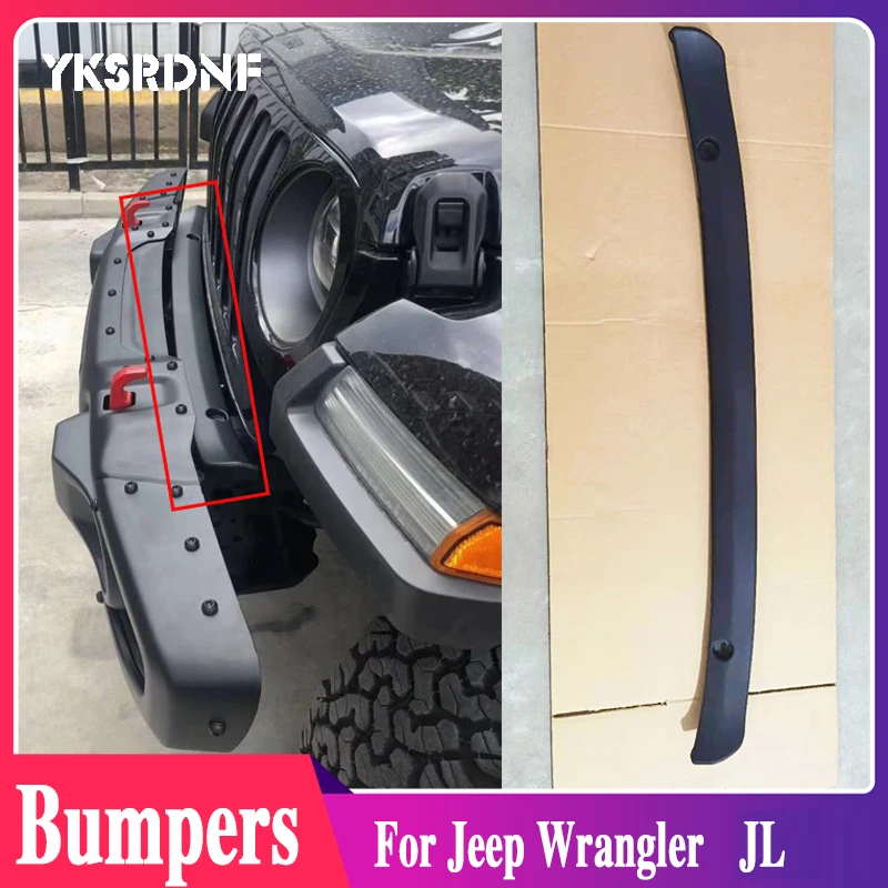 Suitable For Jeep Wrangler Jl Front Bumper Gap Plate To Block Gap Cover ...