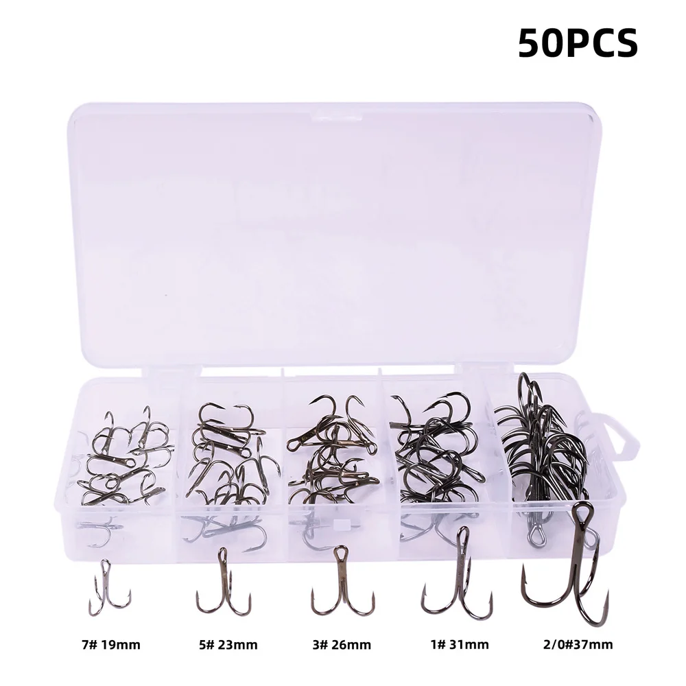 50PCS-Treble-Hooks-Treble-Fishing-Hooks-Carbon-Steel-Treble-Fishing ...