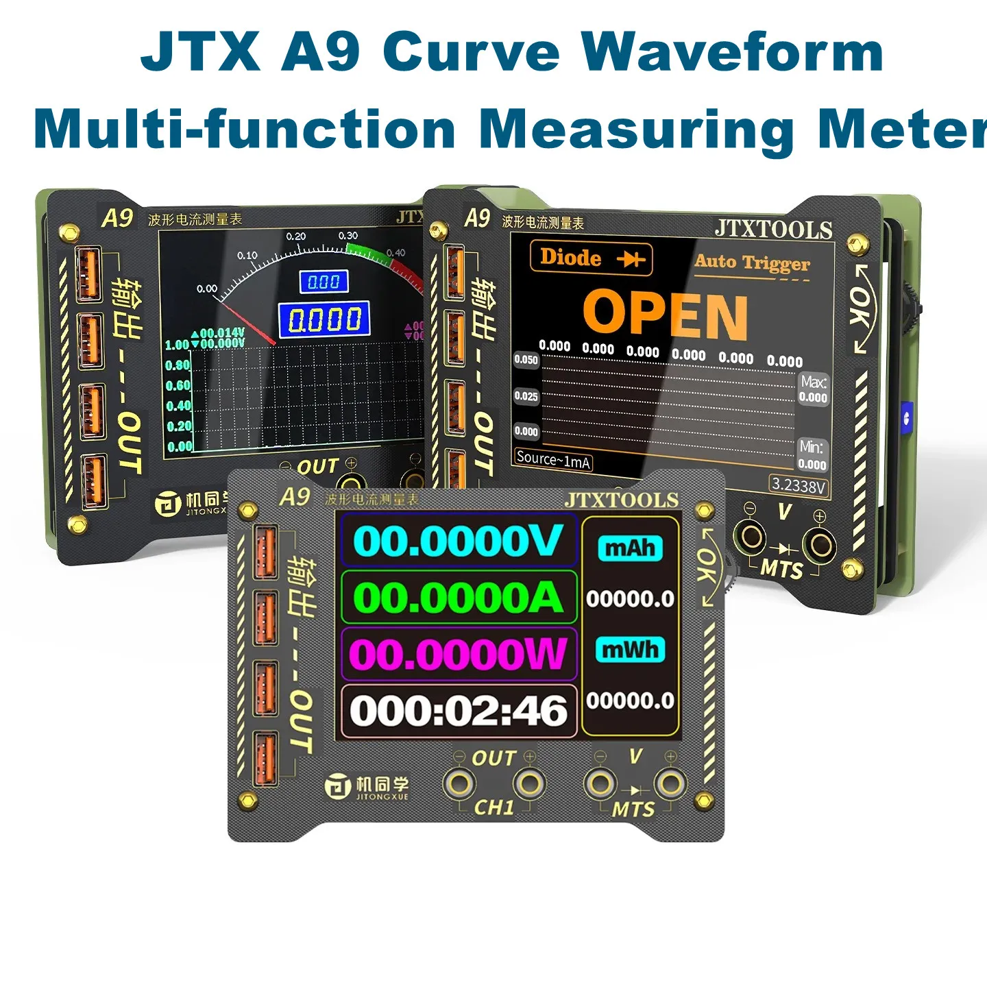 JTX A9 Accurate Curve Waveform Multi-function Measuring Meter Digital ...