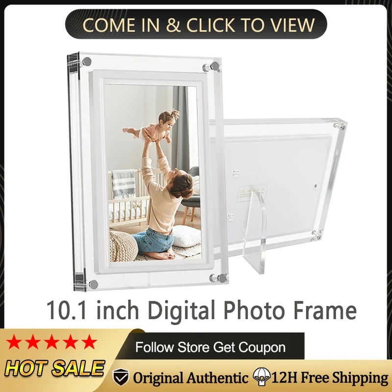 Digital-Photo-Frame-Cloud-Picture-Frameo-10-inch-Wifi-Acrylic-Digital ...