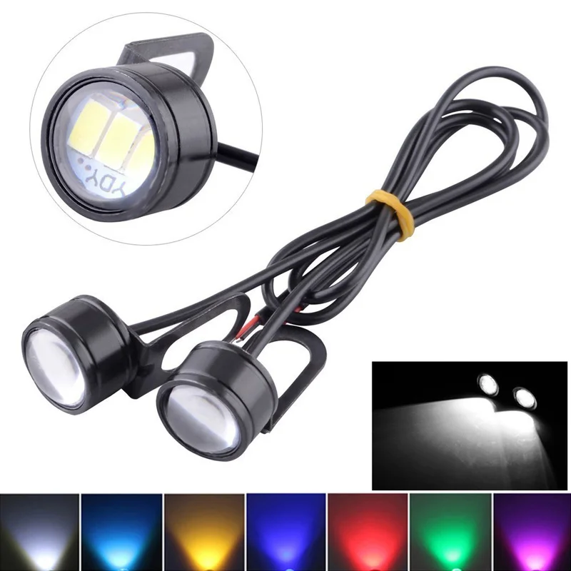 2pcs-Universal-LED-Eagle-Eye-Light-Motorcycle-Driving-Running-Light ...