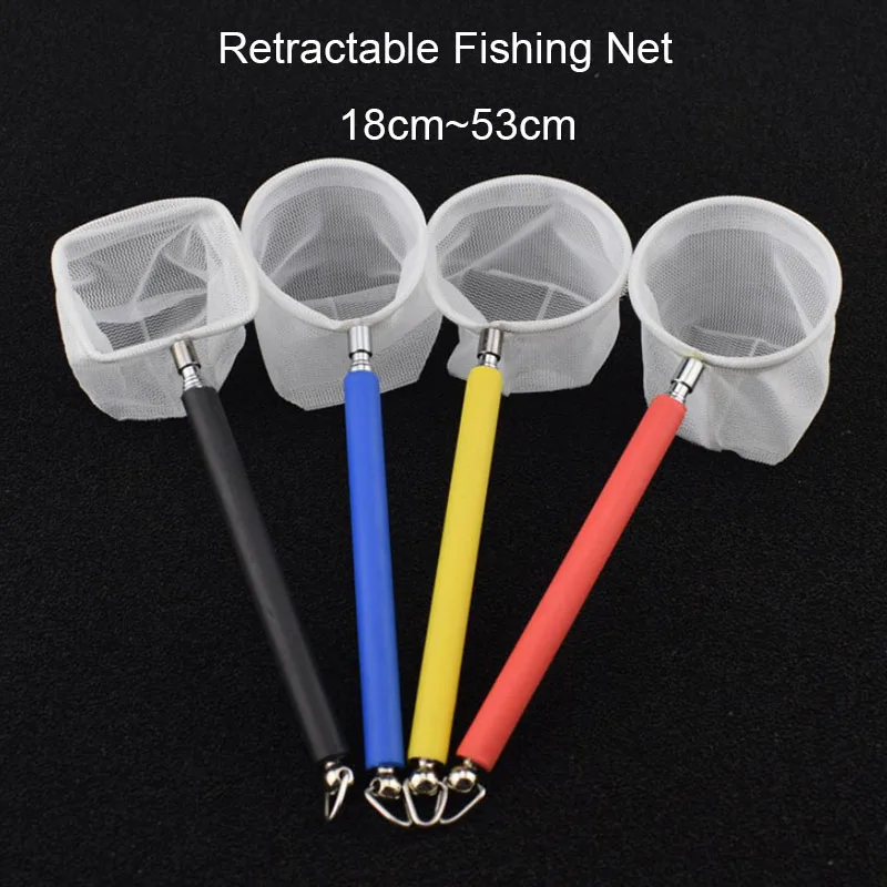 Retractable-3D-Aquarium-Fish-Tank-Catch-Net-Stainless-Steel-Rod-Fishing ...