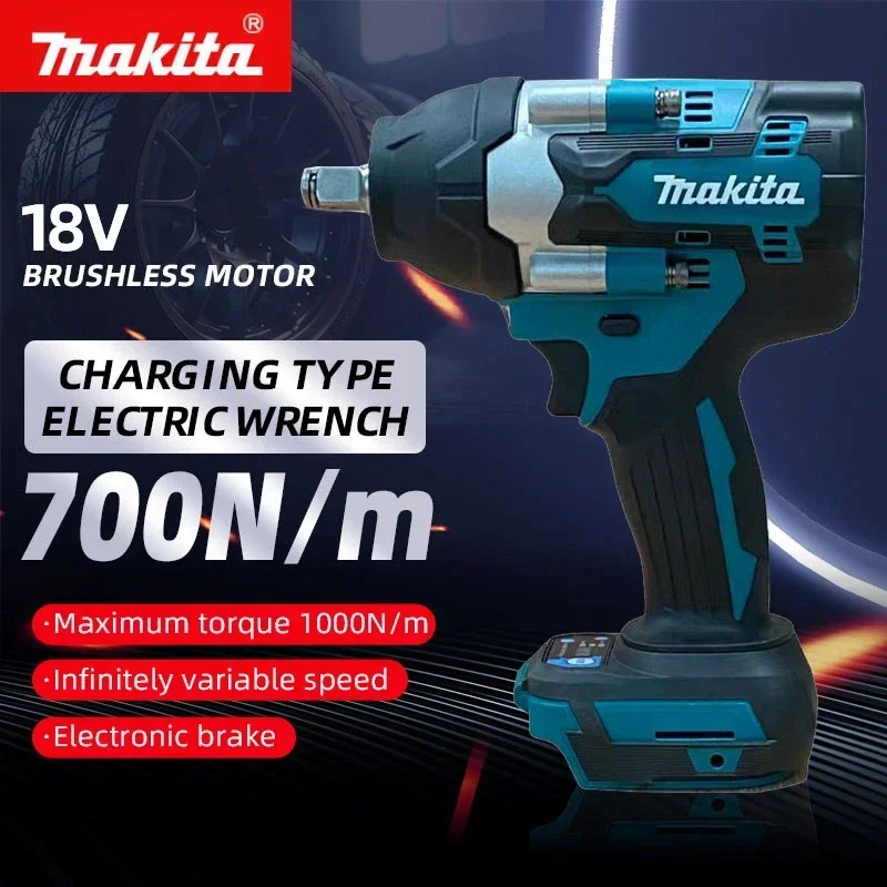 Makita-DTW700-18v-Battery-Brushless-Electric-Impact-Wrench-Lithium ...