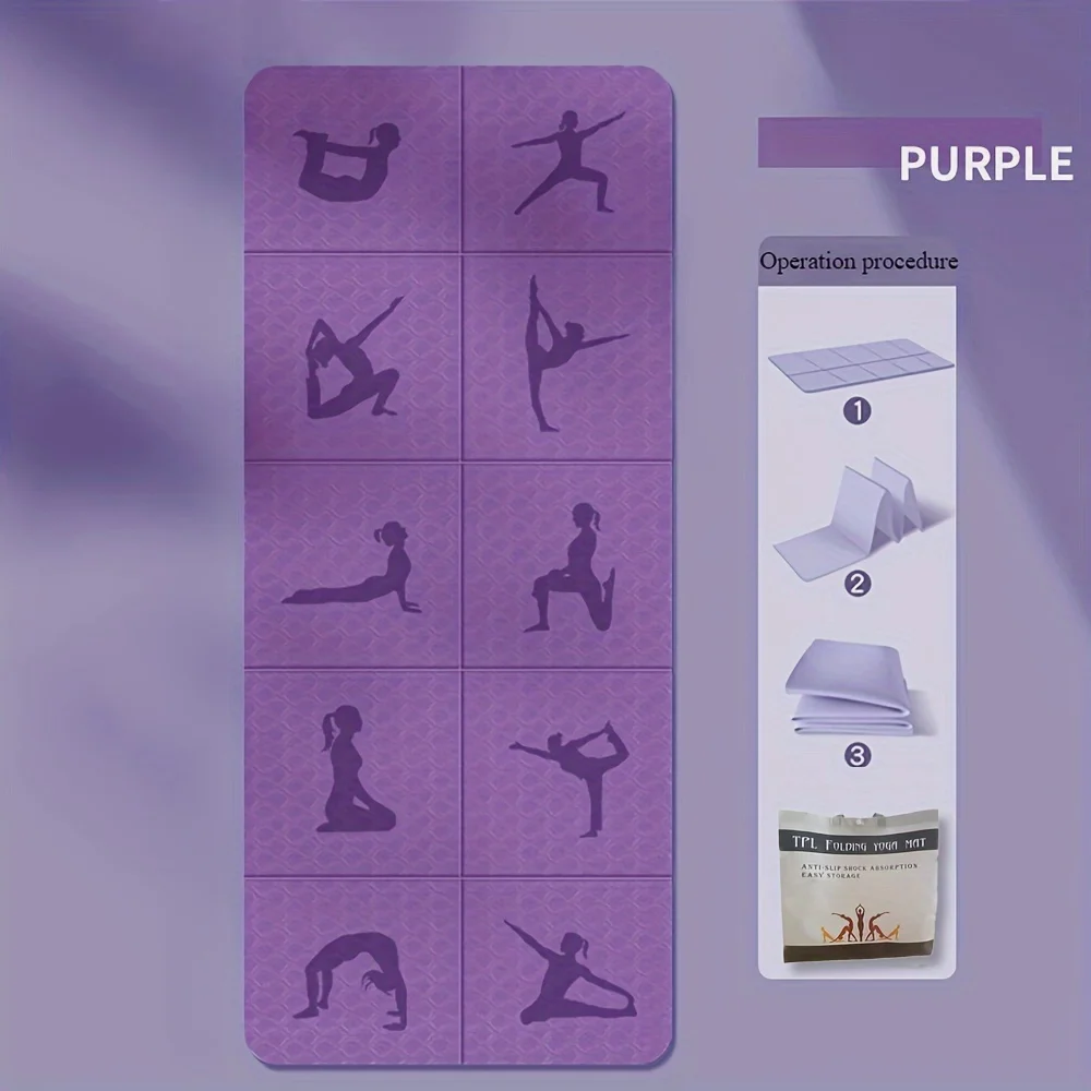 Foldable-Yoga-Mats-Travel-Non-slip-Lightweight-Folding-Exercise-Mats ...