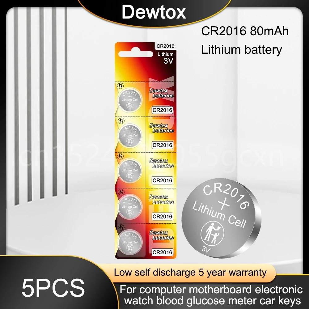 5pcs-CR2016-CR-2016-3V-Lithium-Batteries-LM2016-BR2016-DL2016-Button ...