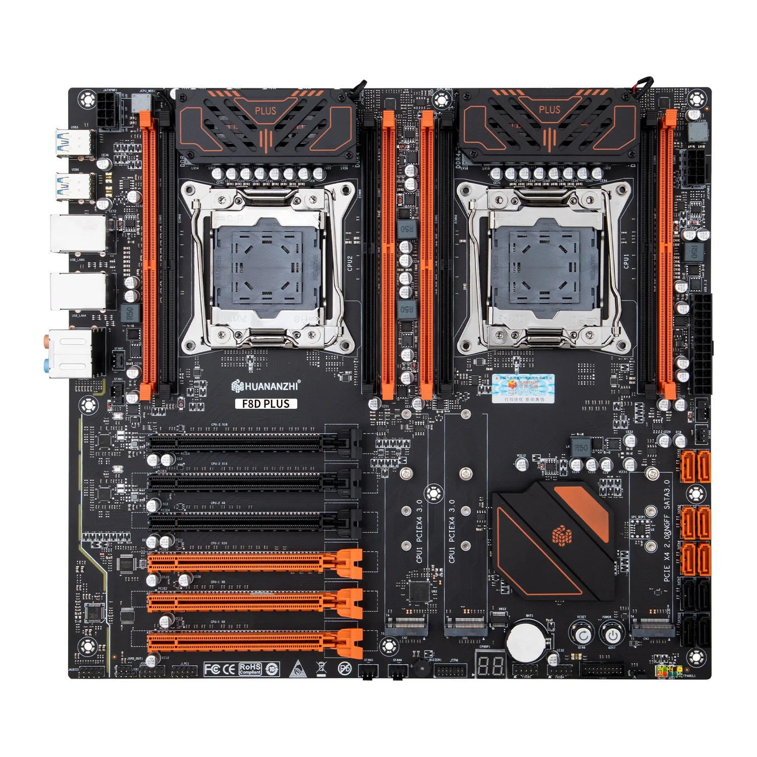 HUANANZHI X99 F8D PLUS LGA 2011-3 XEON X99 Motherboard Dual CPU Support ...