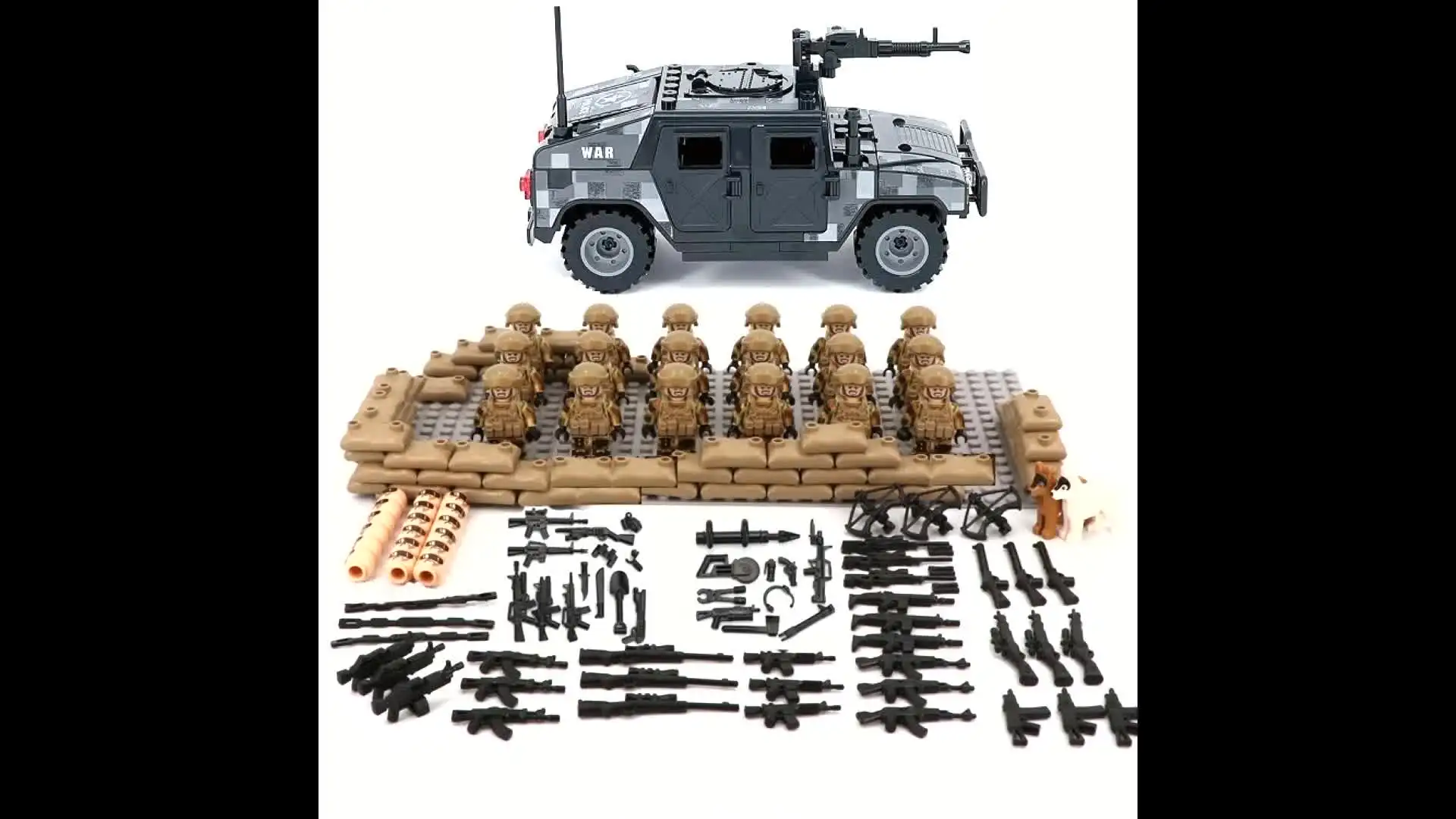 Mini Force Toys 4pcs Robotic Dog Military Building Blocks – Modern ...