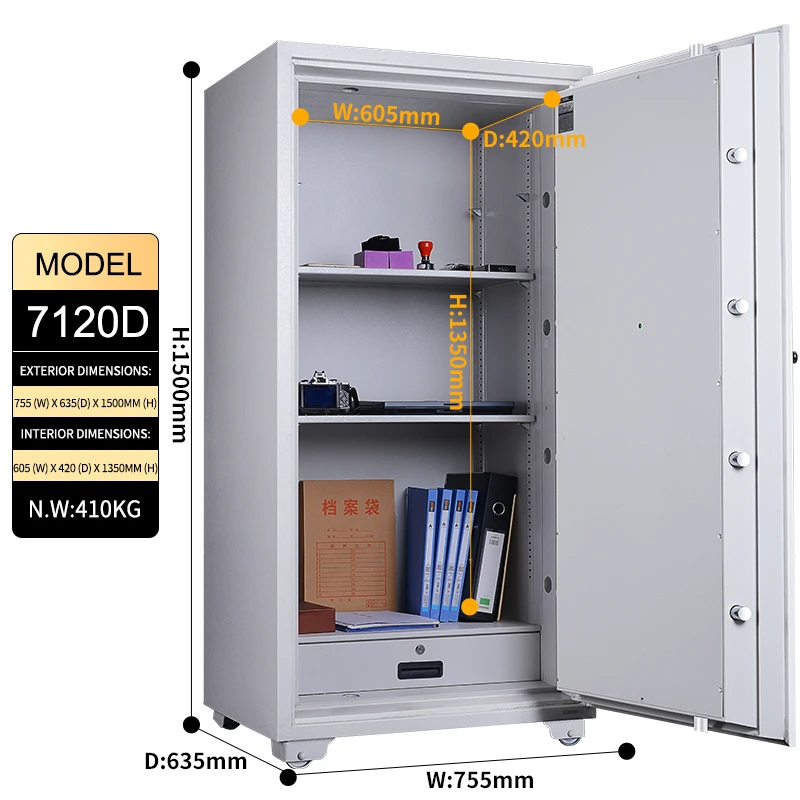 Safe-Box-with-Drawer-Money-Document-Safe-Large-Capacity-Wall-Mounted ...