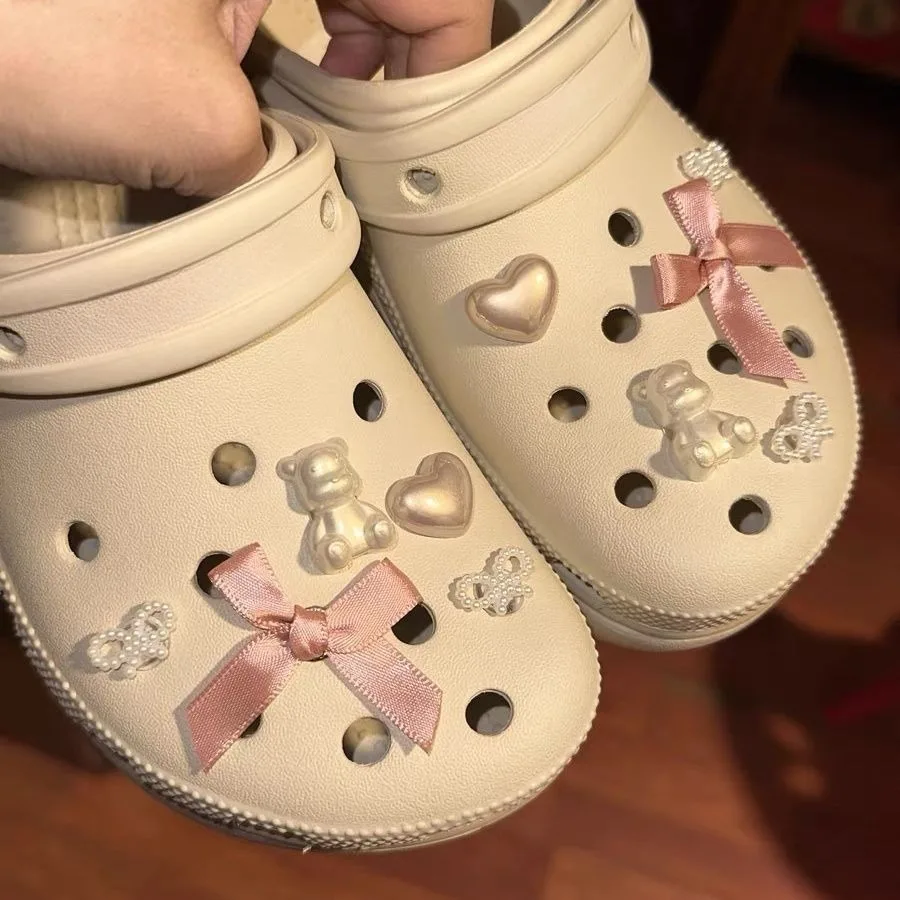 Bow-Bear-Series-Charms-for-Crocs-Lovely-Shoe-Accessories-Cute-Footwear ...