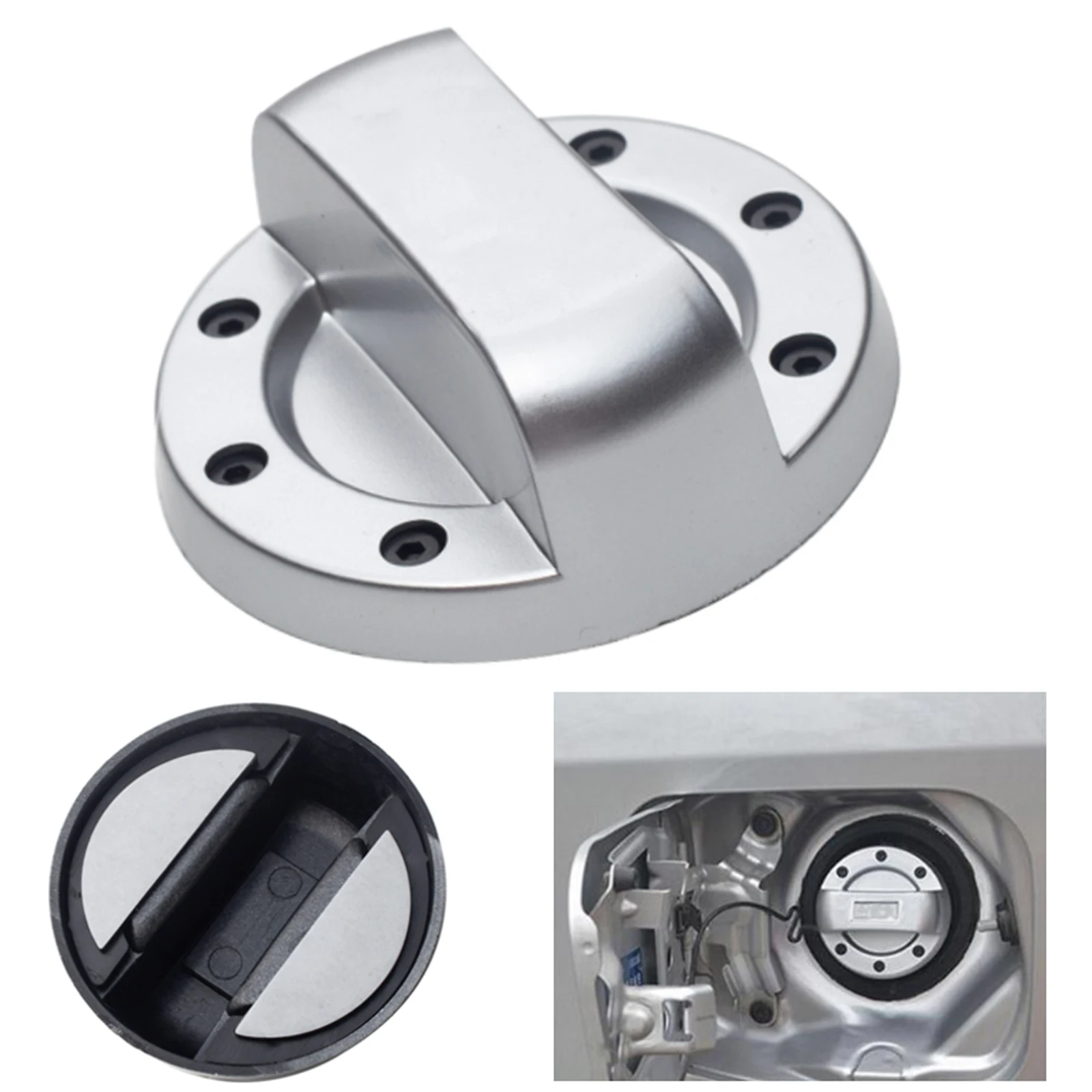 Universal-Car-Gas-Fuel-Tank-Cover-Decorative-Gasoline-Cap-Sliver-For ...