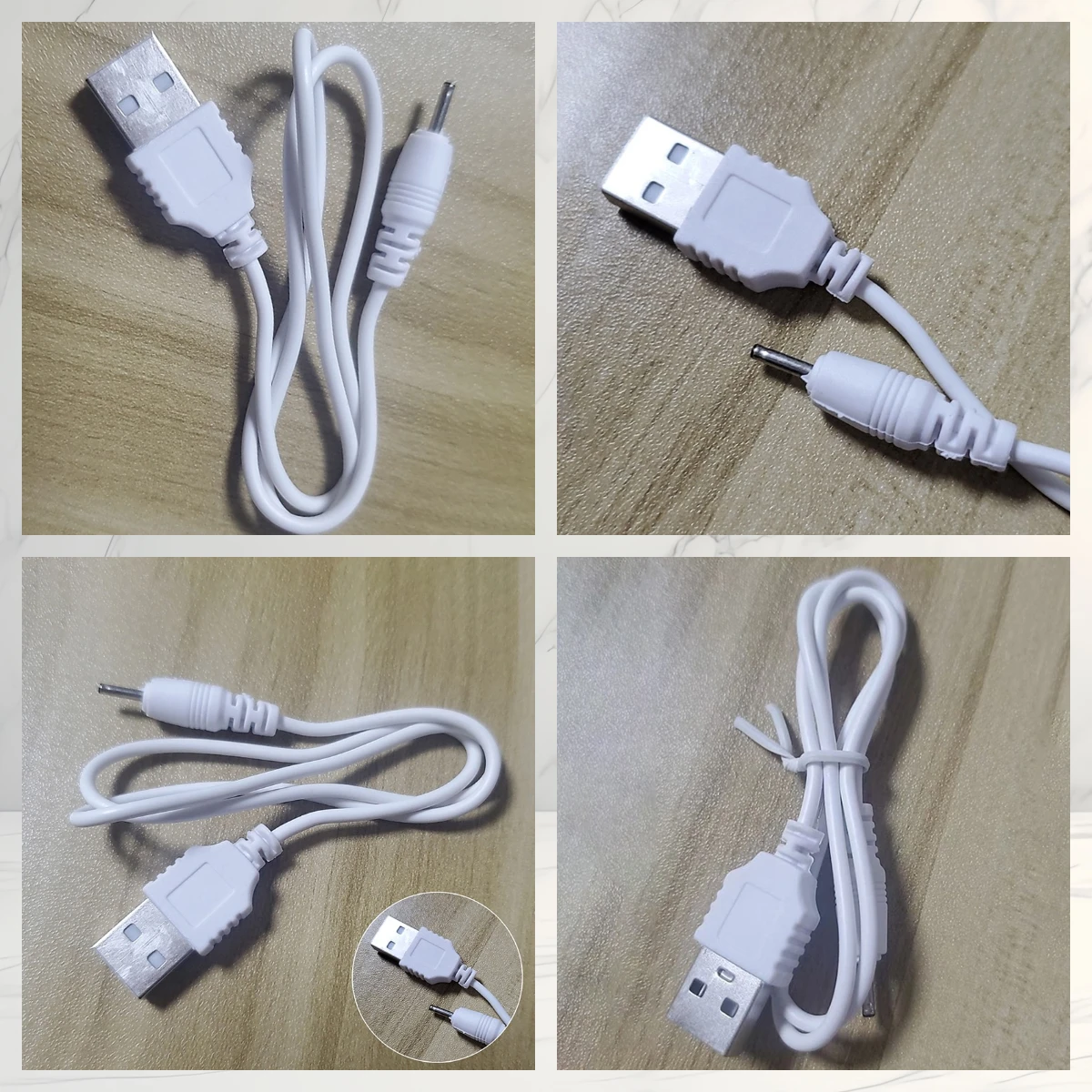 50cm DC 2.0 USB Charger Cable Of Small Pin USB Charger Lead Cord To USB ...
