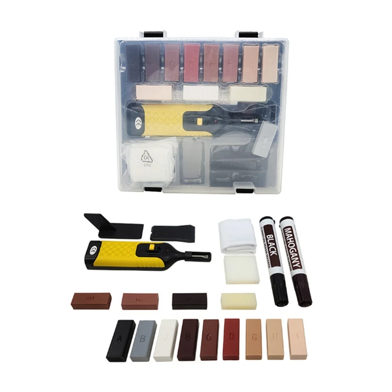 Tile-Repair-Kit-Stone-Repair-Kit-With-13-Blocks-Of-Wax-Tile-Crevice ...