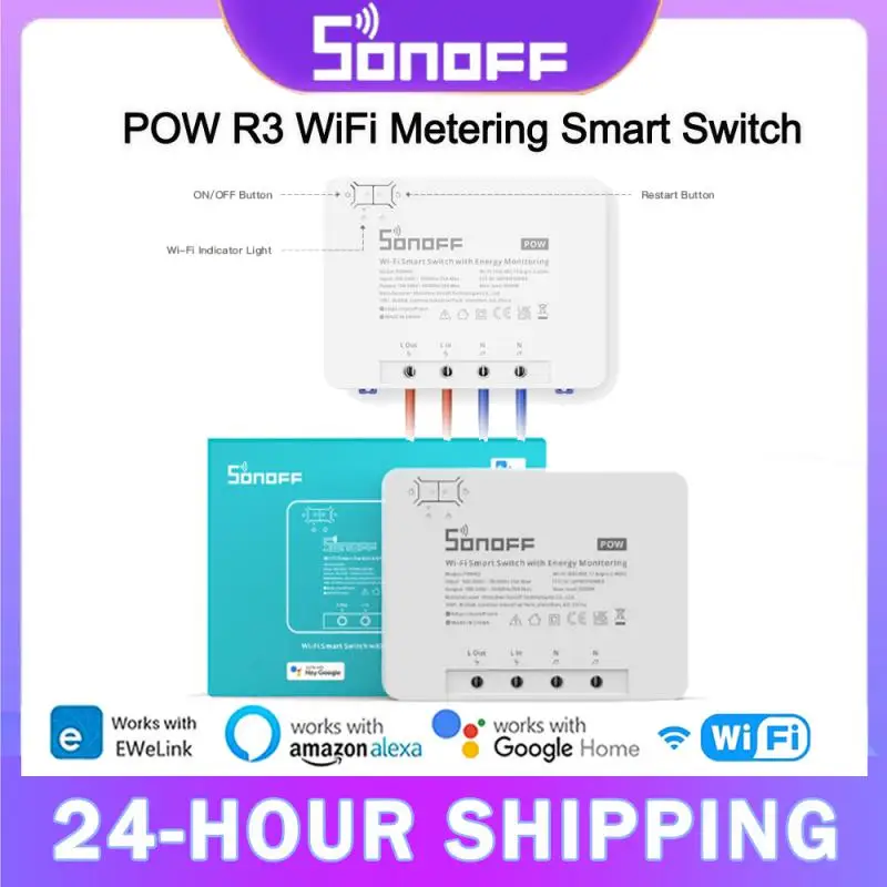 SONOFF-POW-R3-WiFi-Smart-Switch-25A-Power-Metering-Prote-o-contra ...
