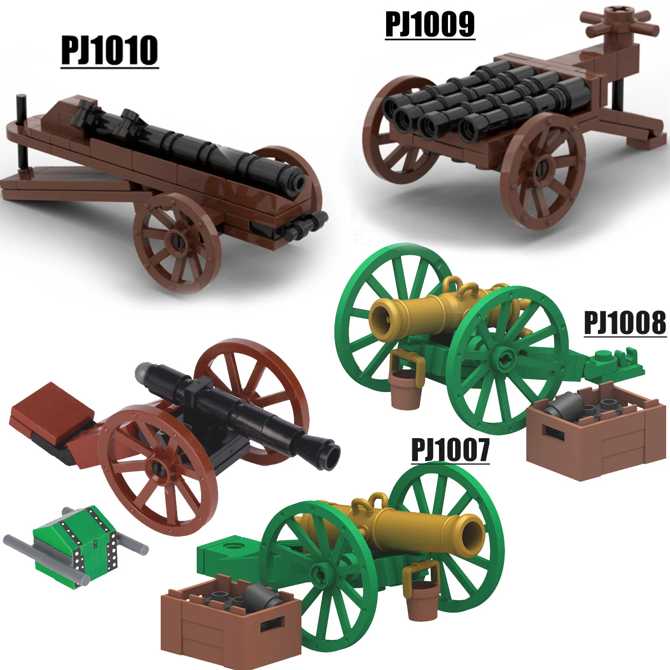 MOC-Napoleonic-Wars-Pirate-Cannon-Building-Blocks-Kit-War-Scene-Dragoon-Soldiers-Artillery-Gun ...