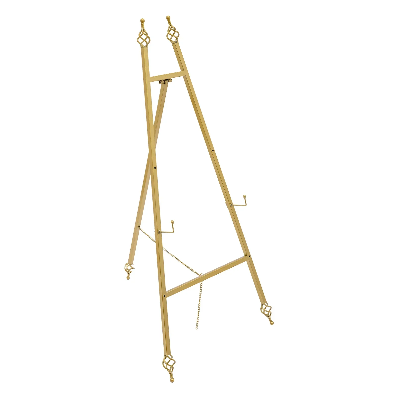 2Pcs-Gold-Wedding-Welcome-Stands-Signature-Stands-Easels-Adjustable ...