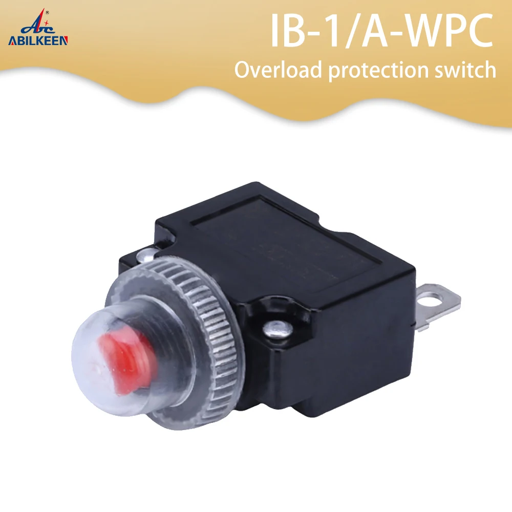 열 스위치 과부하 보호 푸시 버튼, 회로 차단기 및 방수 커버, 3A,4A,5A,6A ,7A,7.5A,8A,10A,15A,18A ...