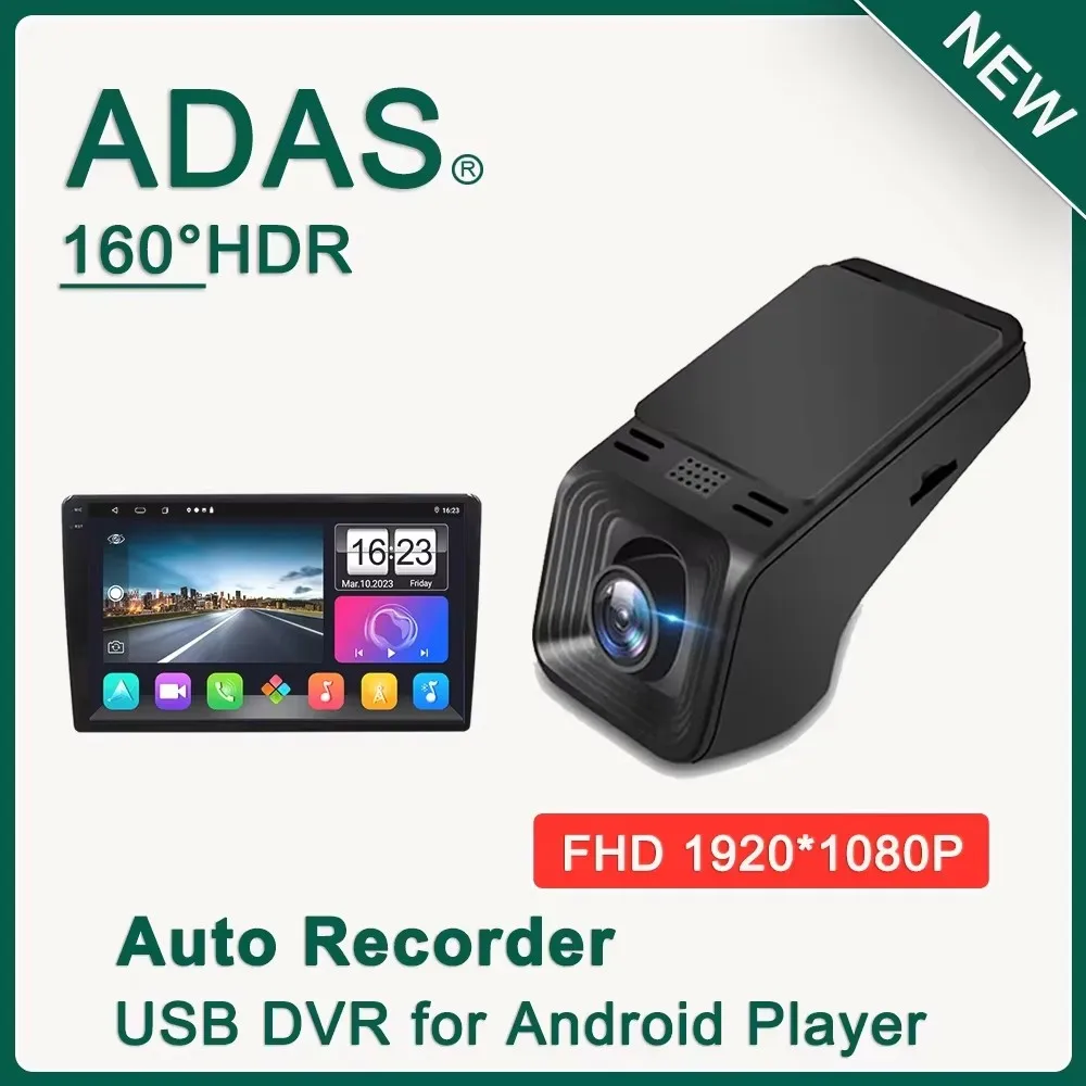 Para android reprodutor multimídia 1920*1080p dashcam adas mini carro ...