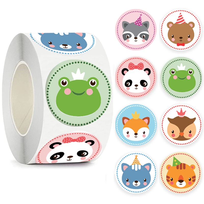 100 500pcs Cute Animal Pattern Stickers for Teachers Classroom Supplies ...